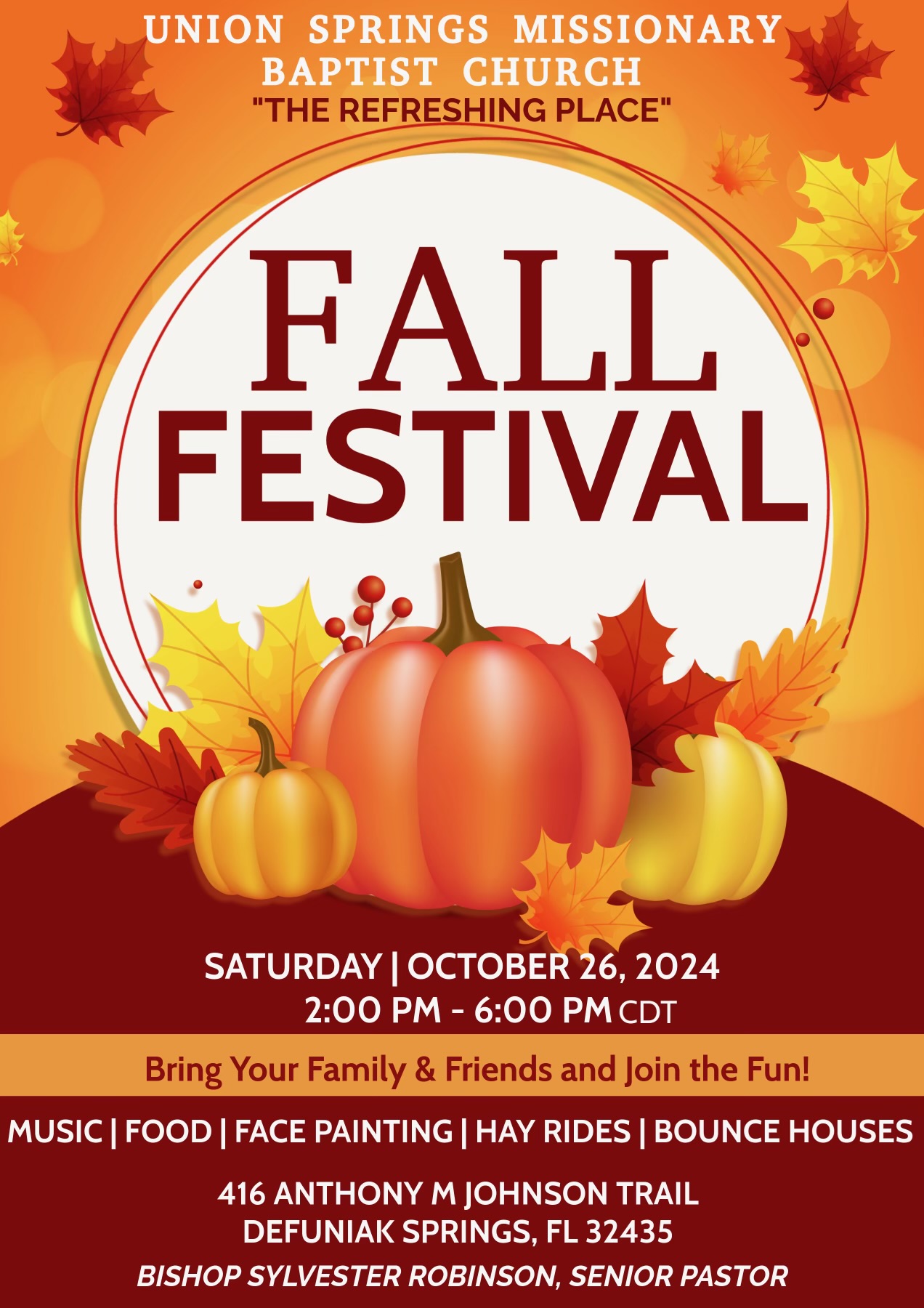 Anthony M. Johnson Fall Festival, 2024 - THE REFRESHING PLACE