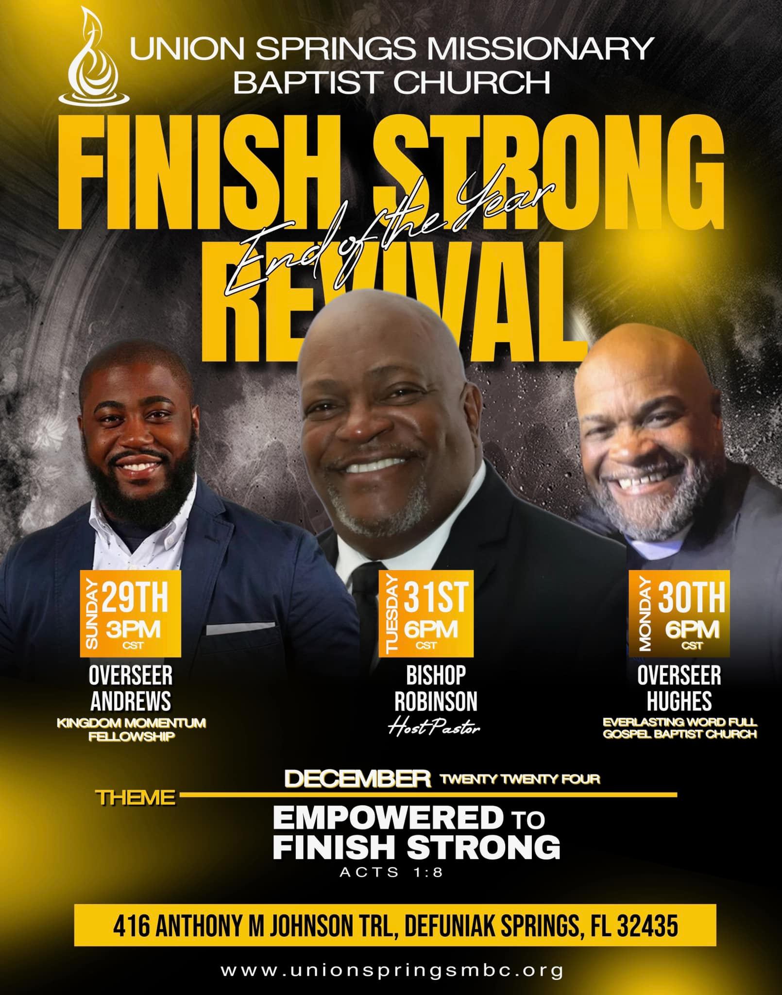 Finish Strong Revival 2024 - THE REFRESHING PLACE